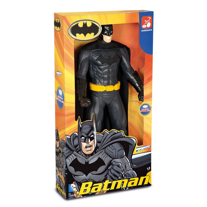 Boneco Batman Super Gigante Bandeirante 80Cm - MP Brinquedos
