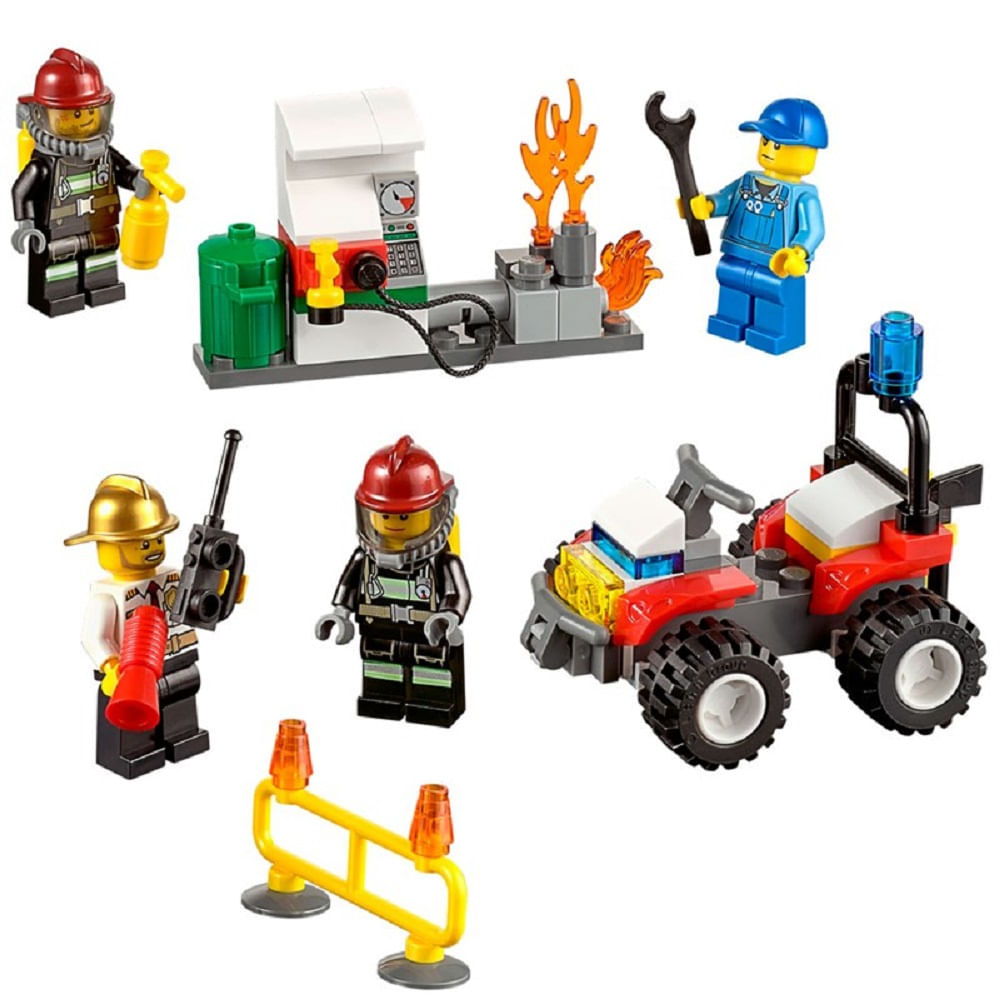 60088 Lego City - Conjunto De Iniciação Para Combate Ao Fogo - MP ...