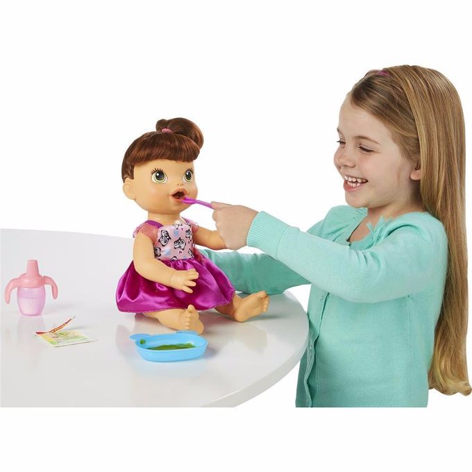 Boneca Baby Alive - Hora De Comer Morena - MP Brinquedos