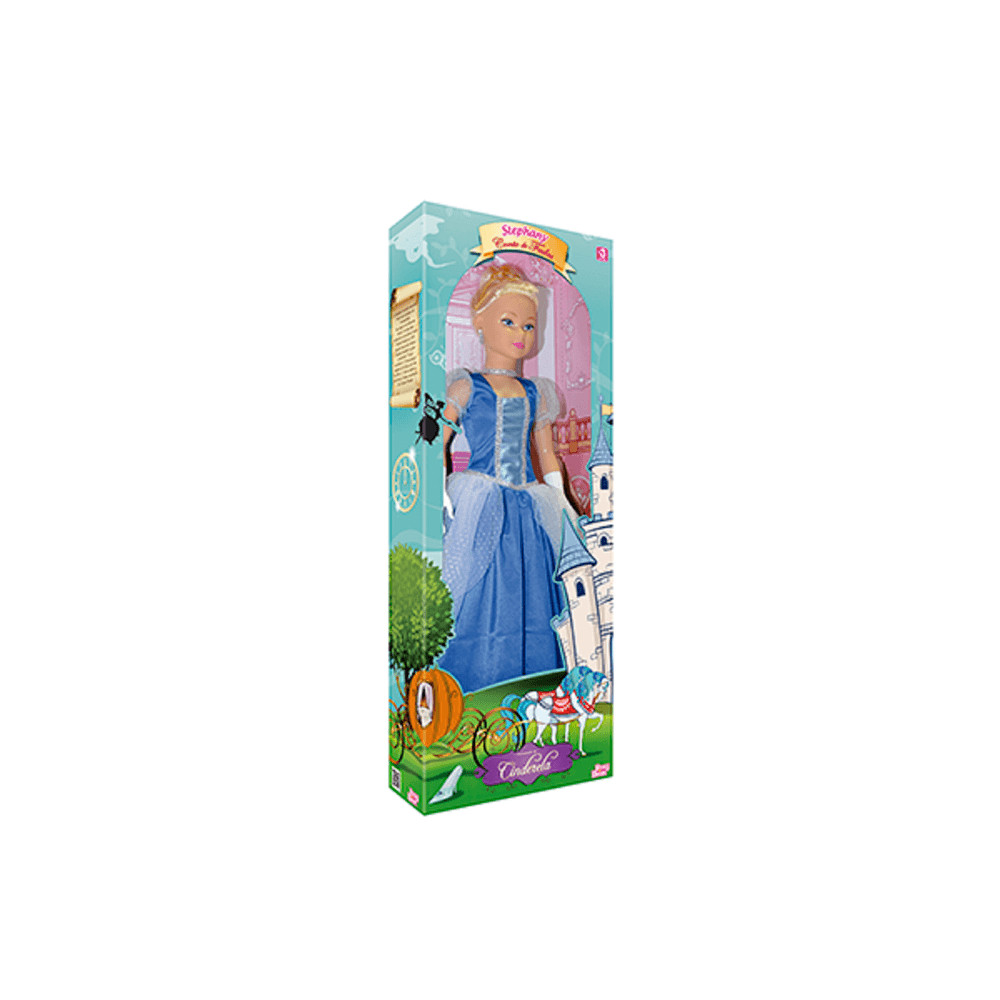Boneca Stephany Conto De Fadas - Cinderela - MP Brinquedos