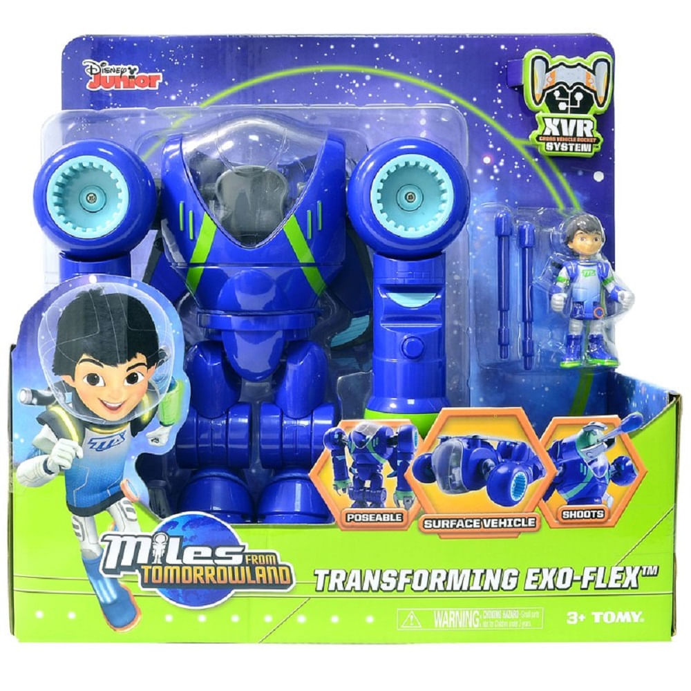 Miles do Amanhã - Robô Transforming Exo-Flex - MP Brinquedos