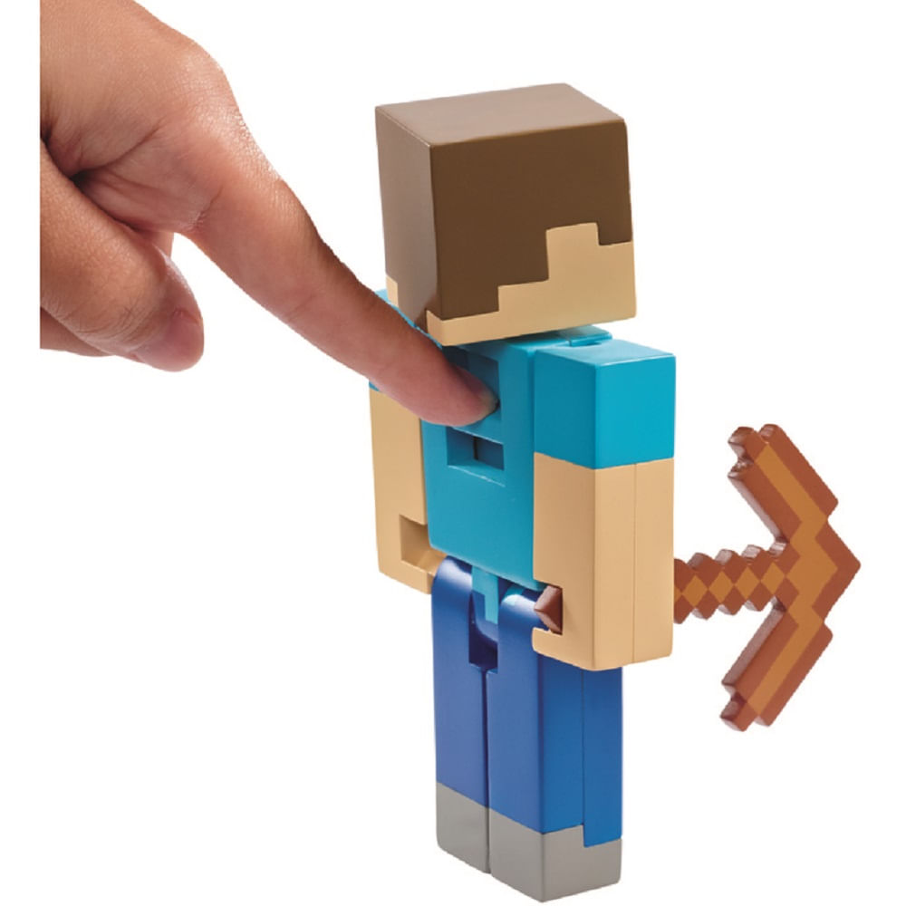 Minecraft - Boneco Steve Minerador Grande Dnh09 - MP Brinquedos