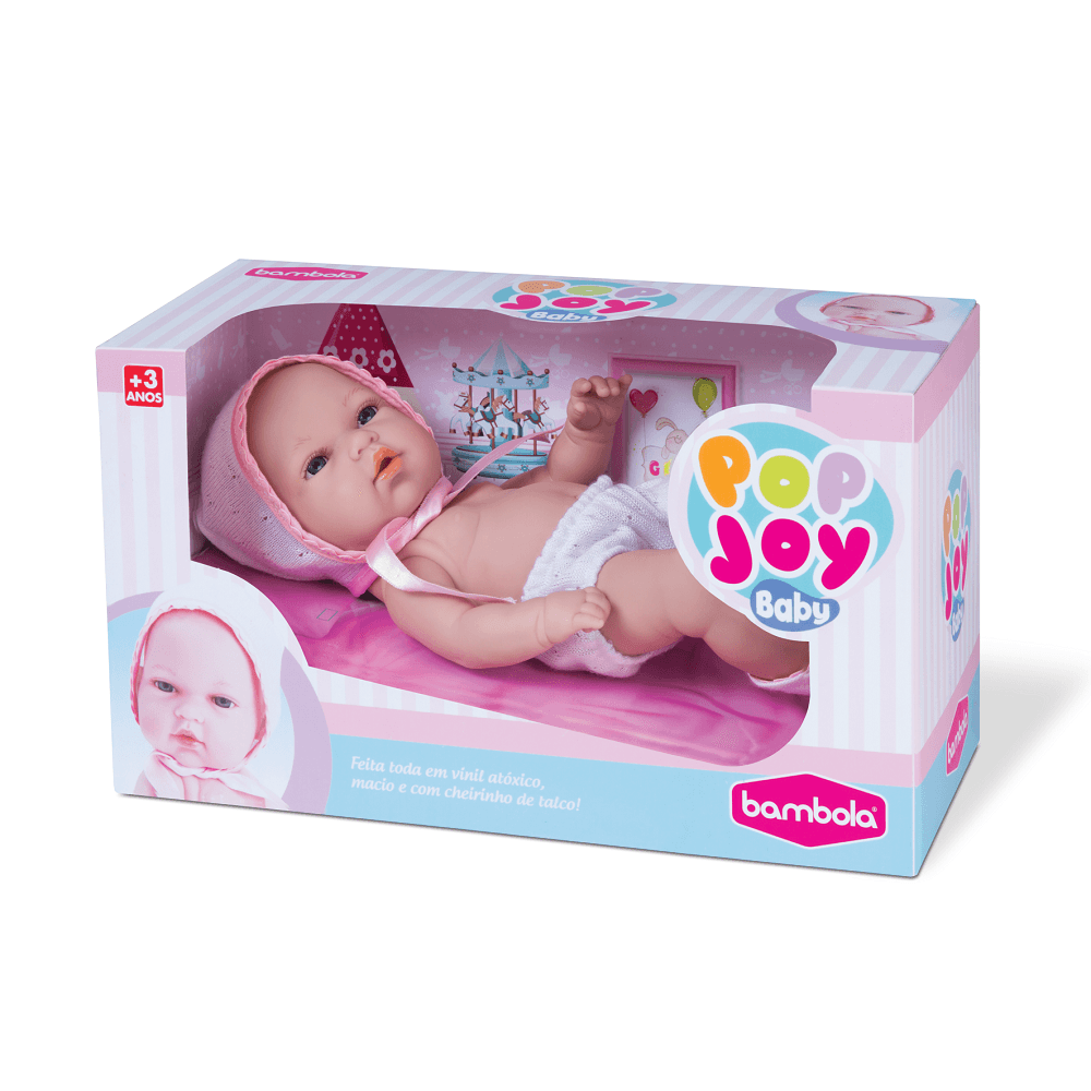 Boneca Pop Joy Baby | Compre Já - MP Brinquedos
