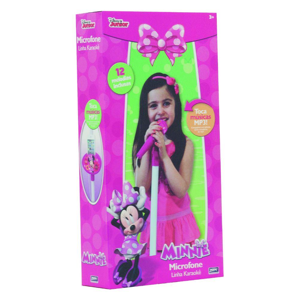 Microfone Minnie com Karaokê - MP Brinquedos