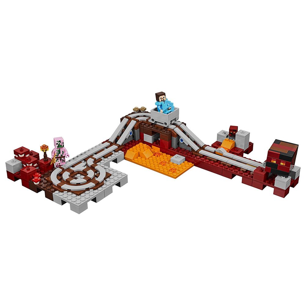21130 Lego Minecraft - a Ferrovia de Nether - MP Brinquedos