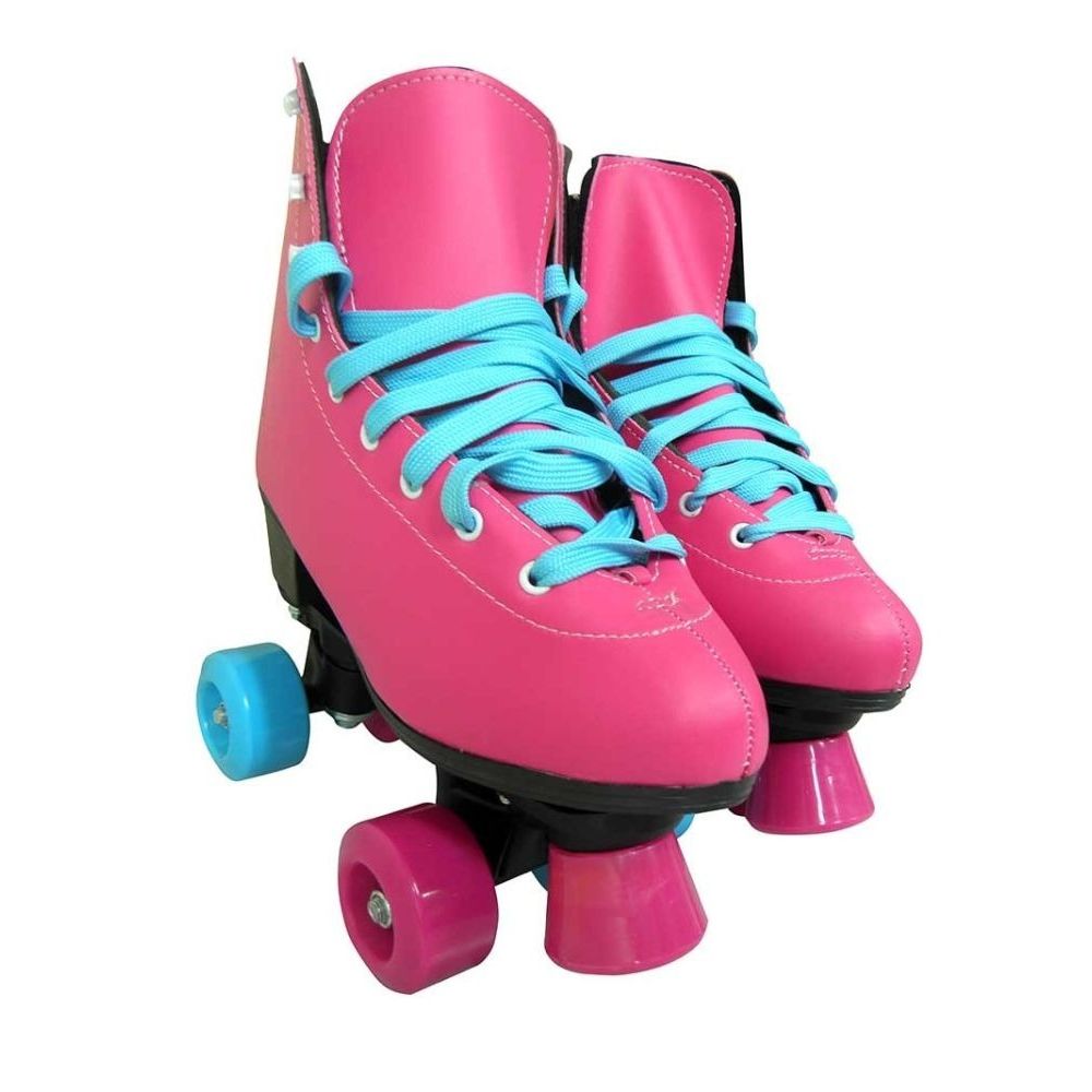 Patins Clássico Feminino 4 Rodas Rosa 35/36 - Fun - MP Brinquedos