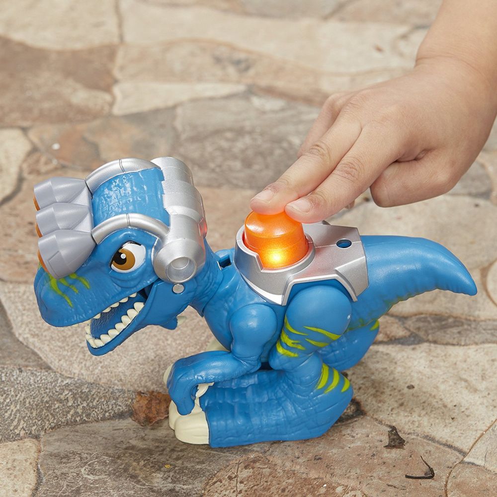 Playskool Heroes - Dinossauro Chomp Squad Trailer - Raptor Compactor ...