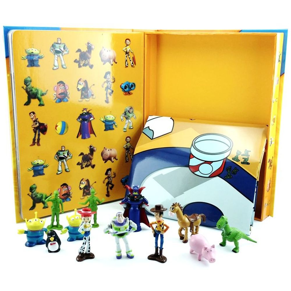 Livro com 12 Miniaturas Toy Story - Amigos de Verdade - MP Brinquedos