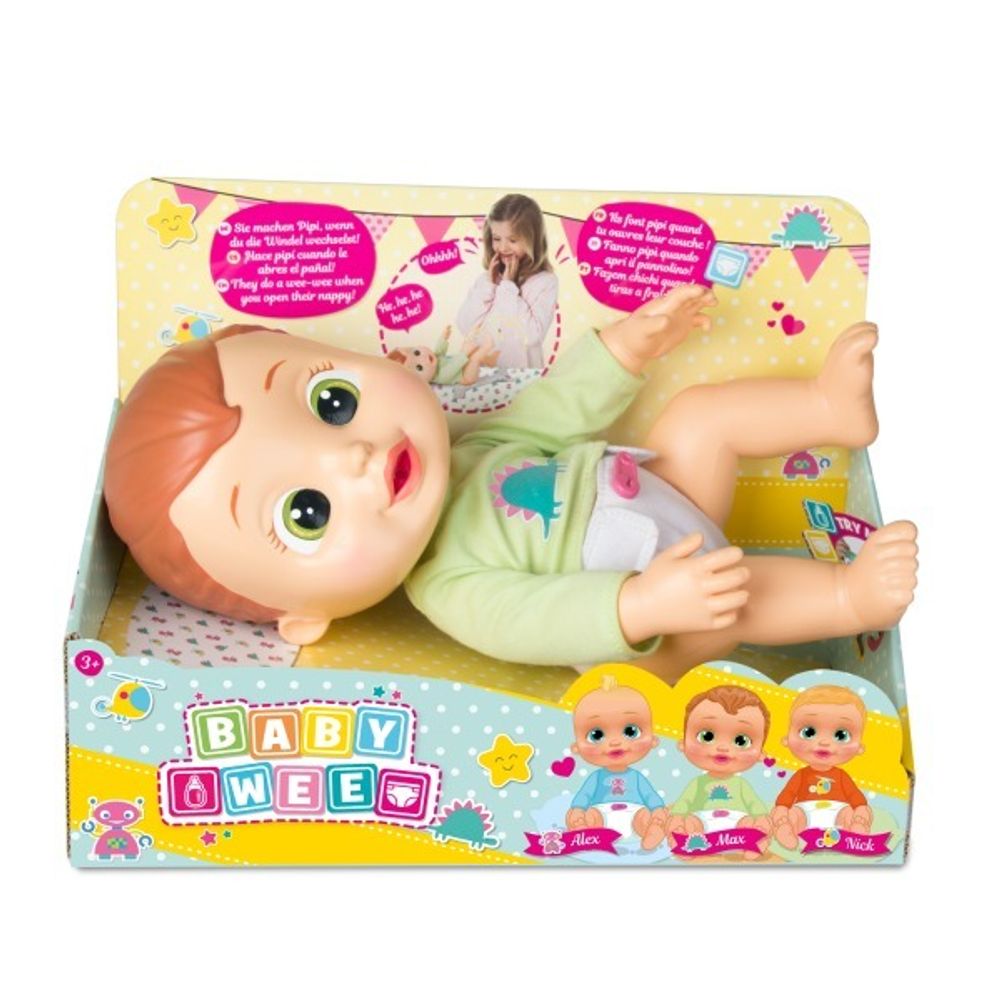 Boneco Baby Wee Max (verde) - Brinquedos Chocolate - MP Brinquedos