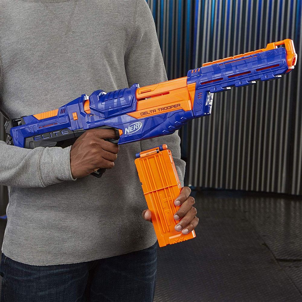 Nerf - Lançador N-Strike Elite Delta Trooper - Hasbro - MP Brinquedos