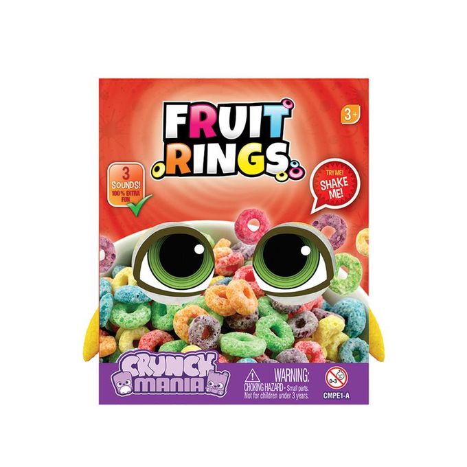 Crunch Mania - Pelúcia com Sons - Zzupy (fruit Rings) - Fun - MP Brinquedos
