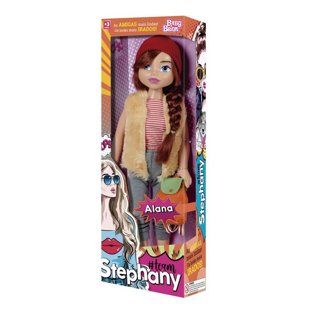 Boneca Stephany Team - Alana - Baby Brink - MP Brinquedos