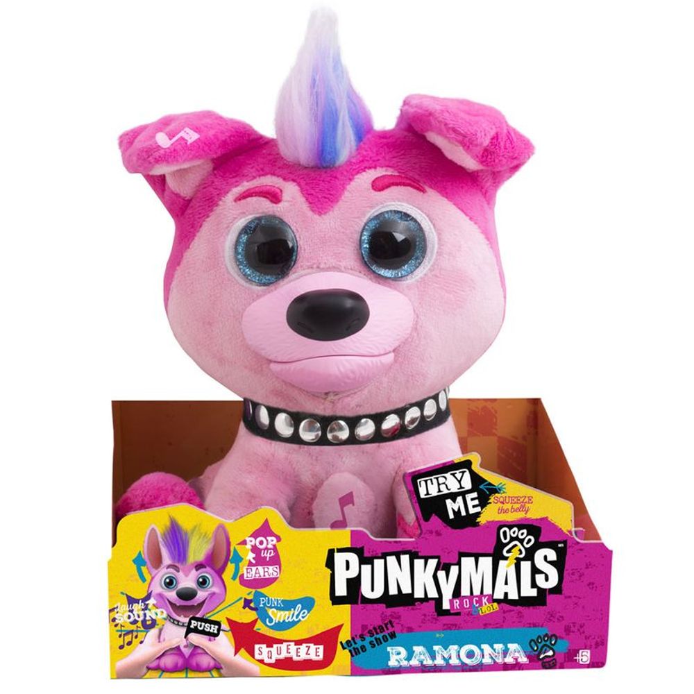 Punkymals - Pelúcia com Sons - Ramona - Candide - MP Brinquedos