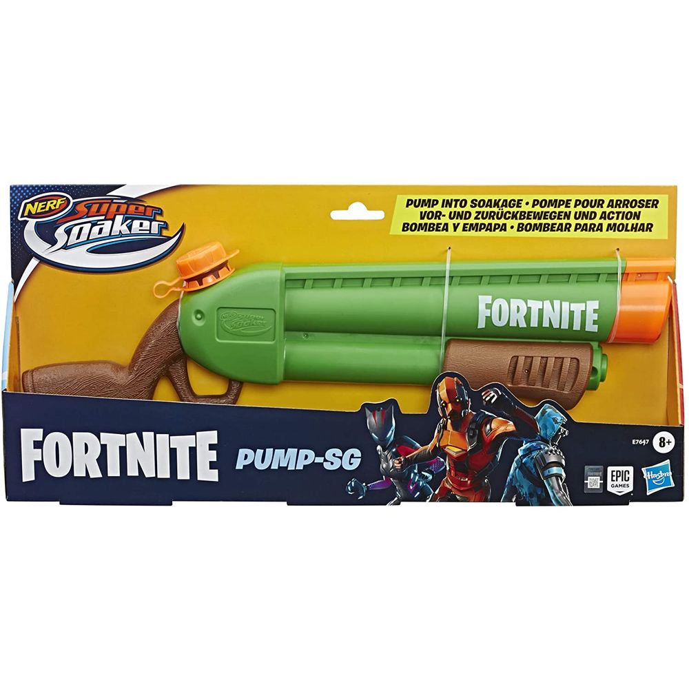Nerf - Lançador de Água Fortnite Super Soaker Pump Sg E7647 - Hasbro ...