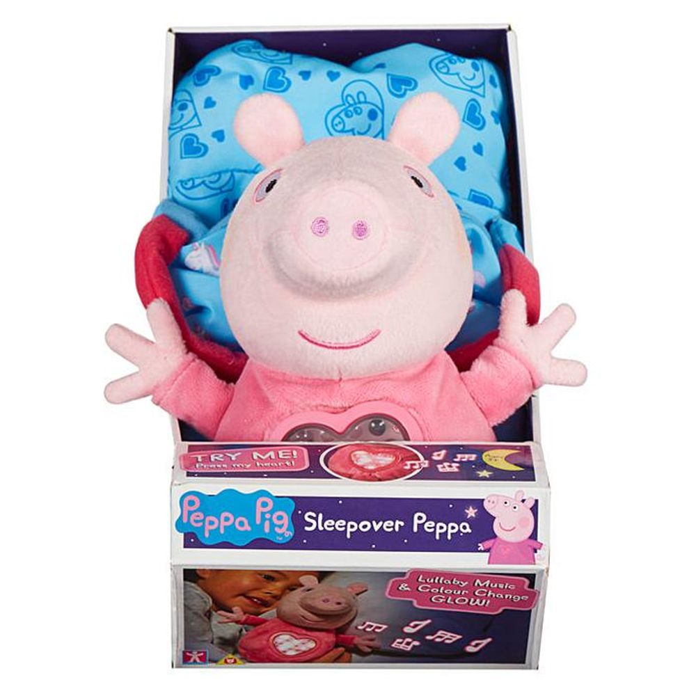 Peppa Pig Hora de Dormir - Pelúcia com Mecanismo - Sunny - MP Brinquedos