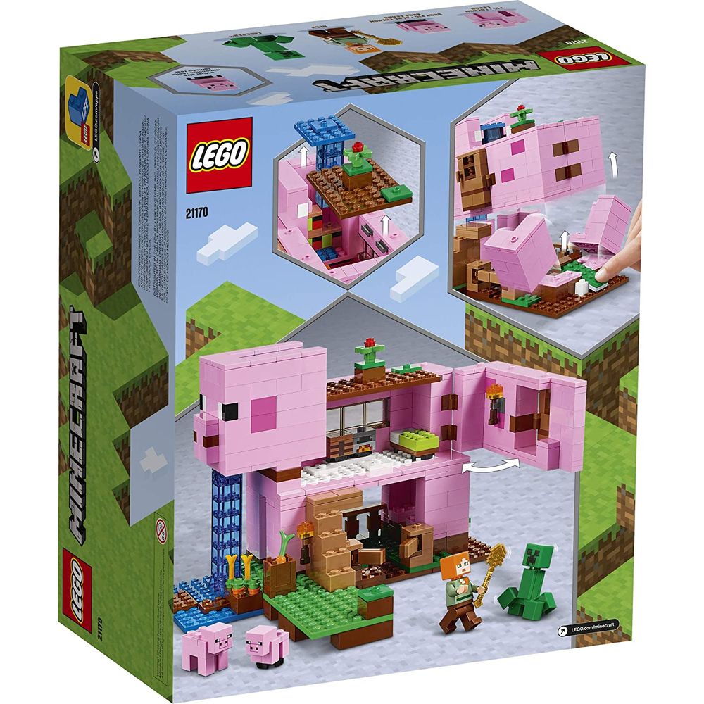 21170 Lego Minecraft - a Casa do Porco - MP Brinquedos