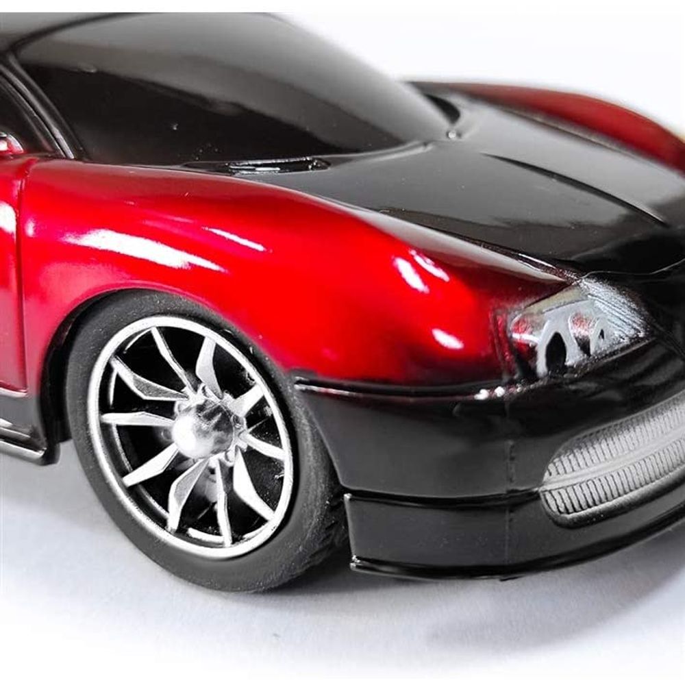 Carrinho de Controle Remoto Bugatti Vermelho e Preto 1:24 - Polibrinq ...