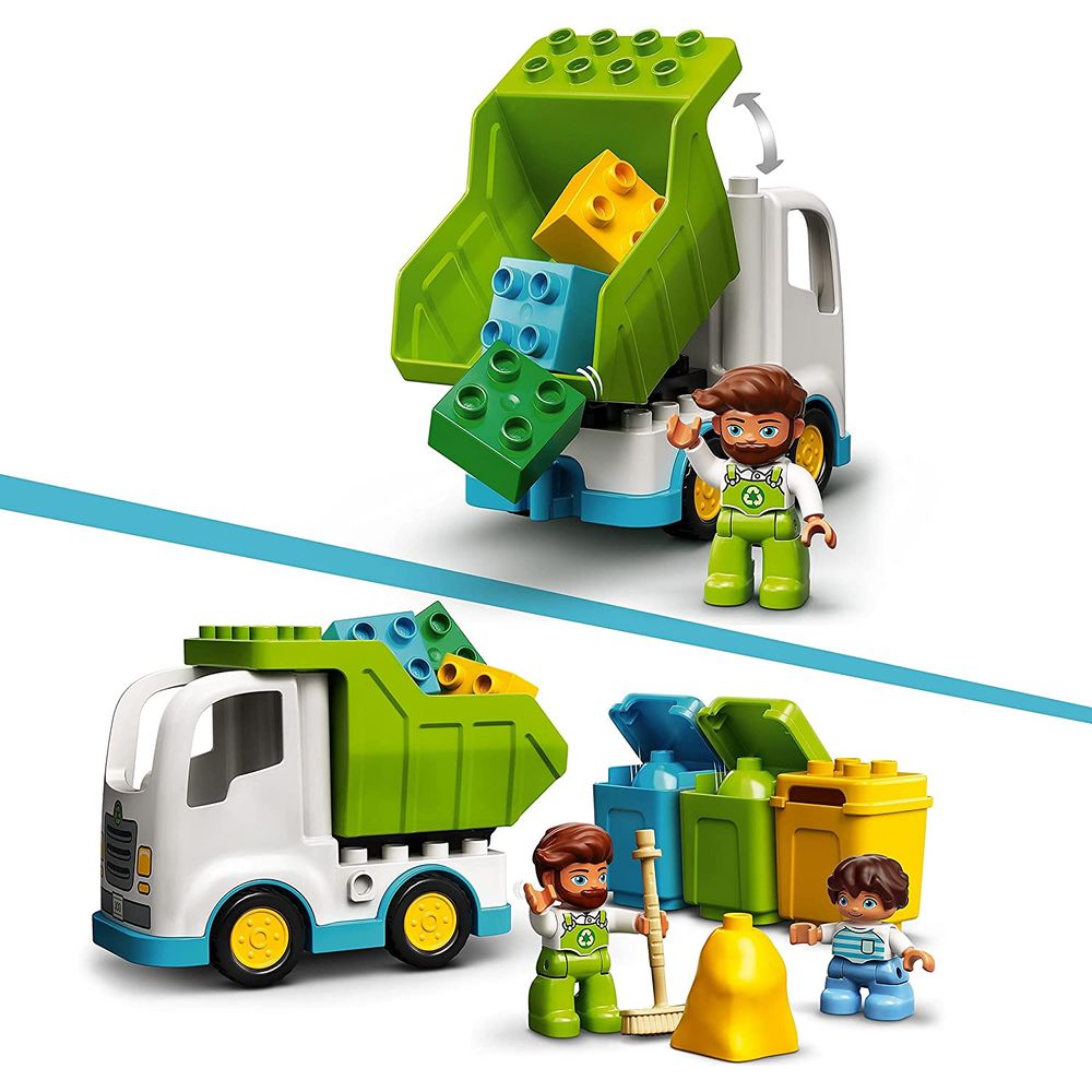 10945 Lego Duplo - Caminhão do Lixo e Reciclagem - MP Brinquedos