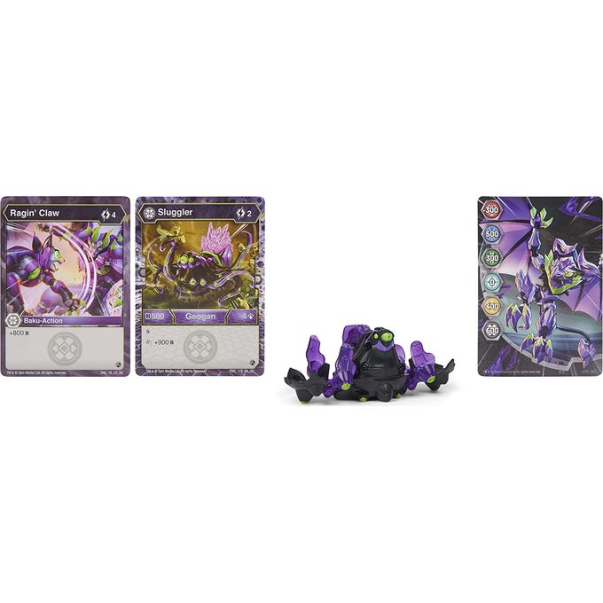 Bakugan Geogan - Figura Sluggler (roxo) - Sunny - MP Brinquedos