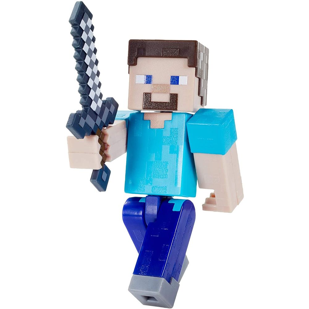 Minecraft - Boneco Steve com Acessório Gtp13 - MP Brinquedos