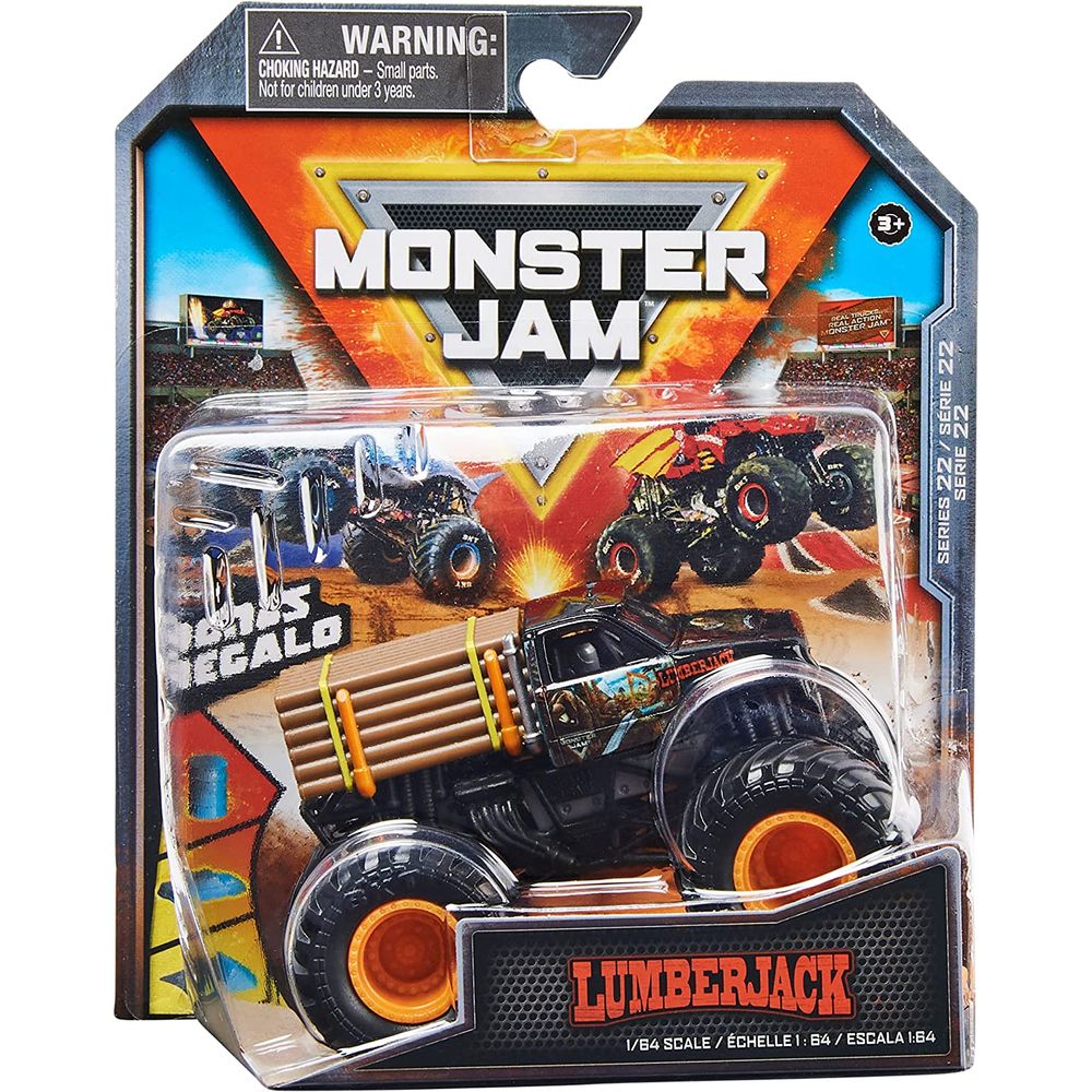 Monster Jam 1:64 - Lumberjack S22 - Sunny - MP Brinquedos