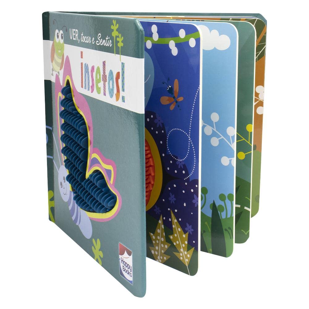 Livro - Coleção Ver, Tocar e Sentir - Insetos - MP Brinquedos Livro - Coleção Ver, Tocar e Sentir - Insetos - MP Brinquedos