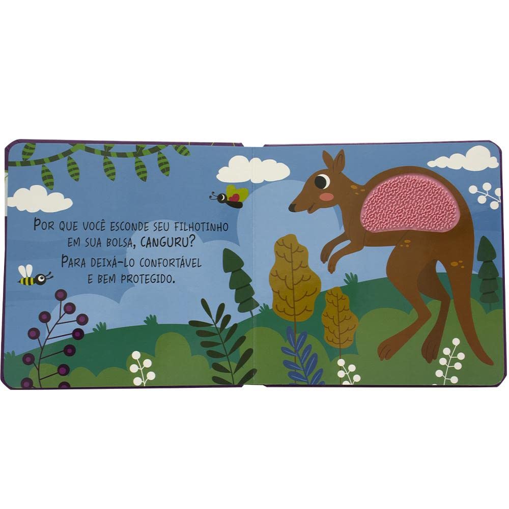 Livro - Coleção Ver, Tocar e Sentir - Selva - MP Brinquedos Livro - Coleção Ver, Tocar e Sentir - Selva - MP Brinquedos