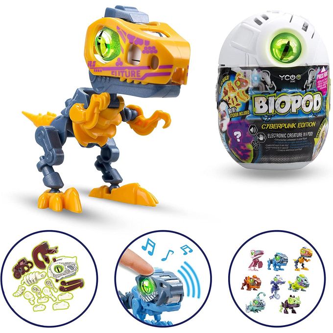 Biopod Inmotion - Boneco Eletrônico Cyberpunk Branco Médio - Fun - MP ...