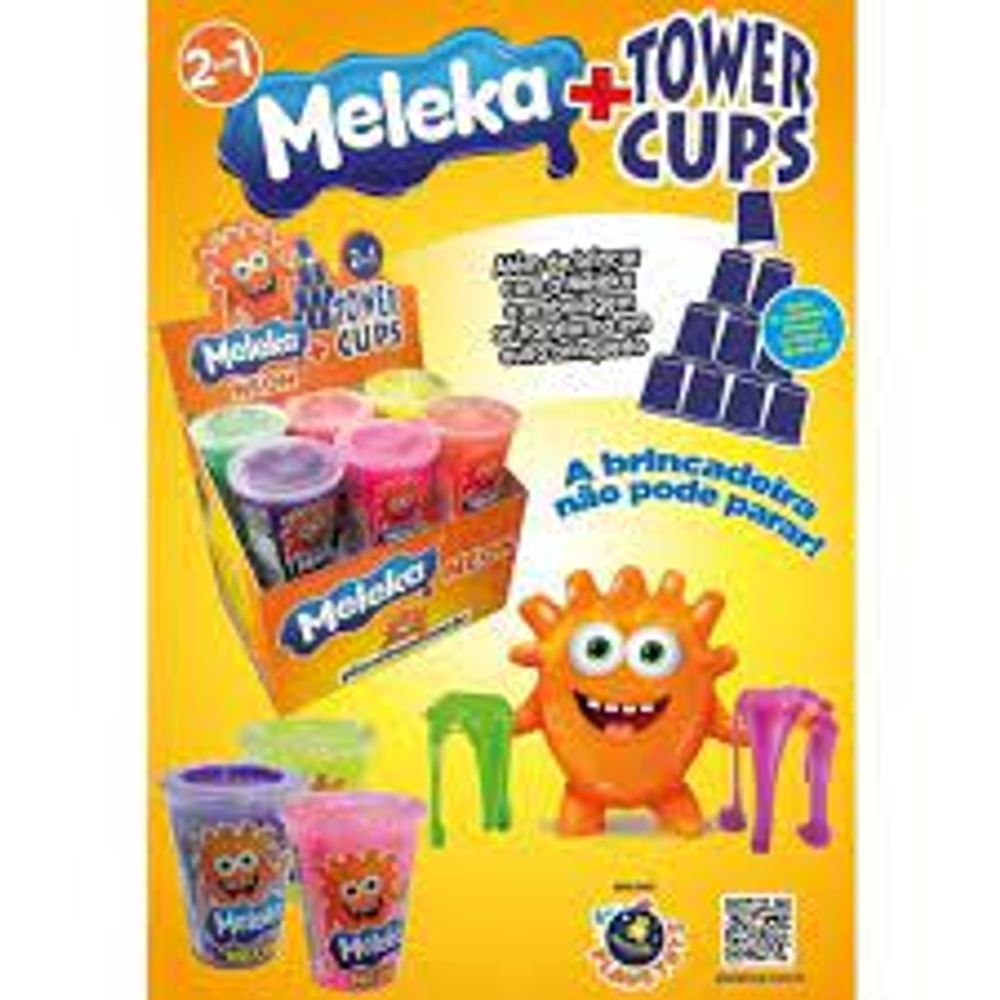 Kit Geleca Meleka Neon com 12 Unidades - MP Brinquedos