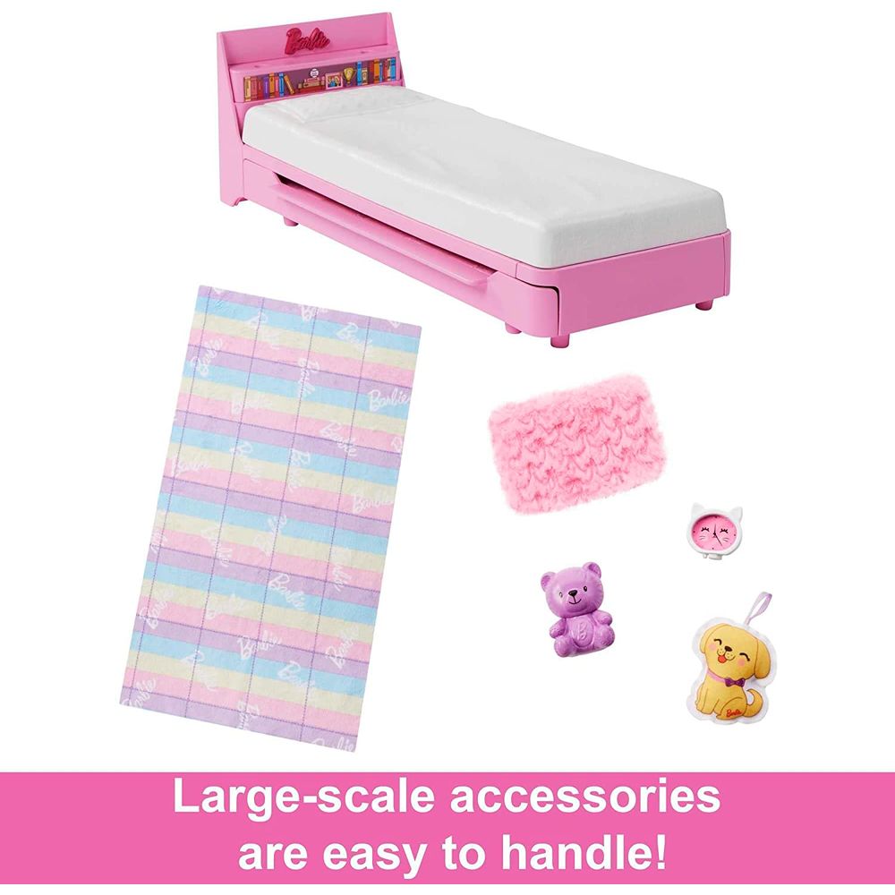 Barbie - Quarto Minha Primeira Barbie Hora de Dormir Hmm64 - MP Brinquedos