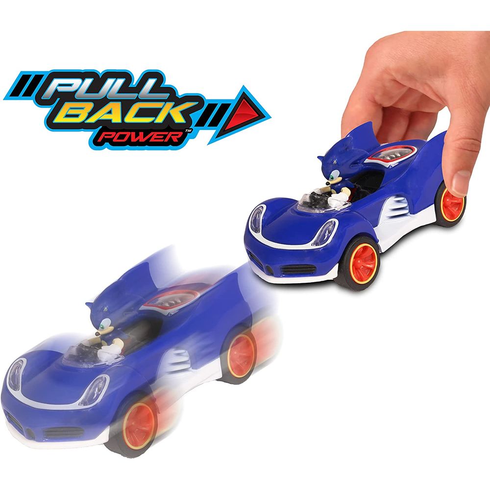 Sonic - Carro Pull Back Racer Mod.2 - Fun - MP Brinquedos