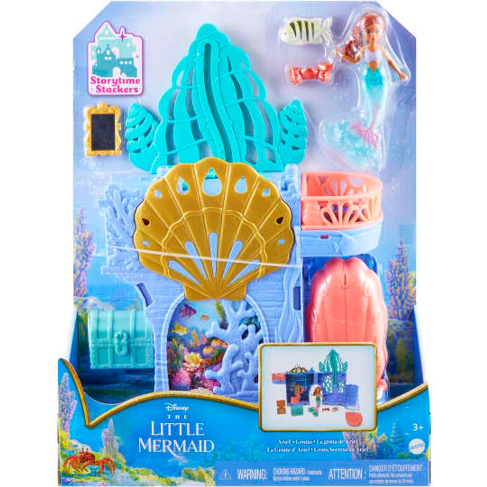 Boneca Princesas Disney com Cenário - Gruta Secreta da Ariel Hlx16 - MP ...