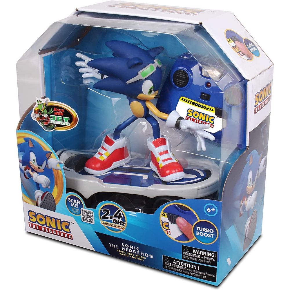 Sonic - Skate Sonic com Controle Remoto com 7 Funções - Fun - MP Brinquedos