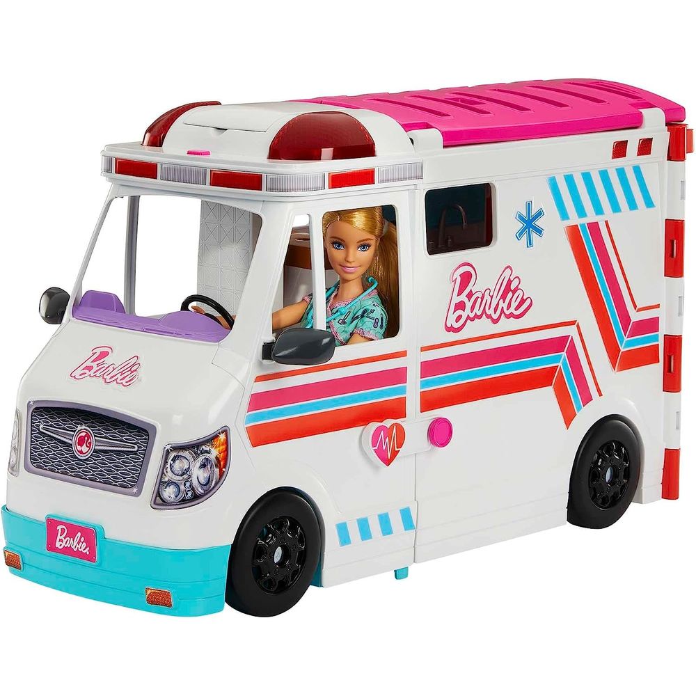 Boneca Barbie - Ambulância e Clínica Móvel Hkt79 - MP Brinquedos