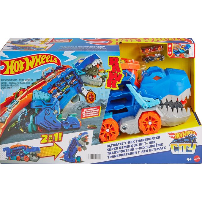 Hot Wheels - Caminhão Ultimate T-Rex Transportador Hng50 - MP Brinquedos