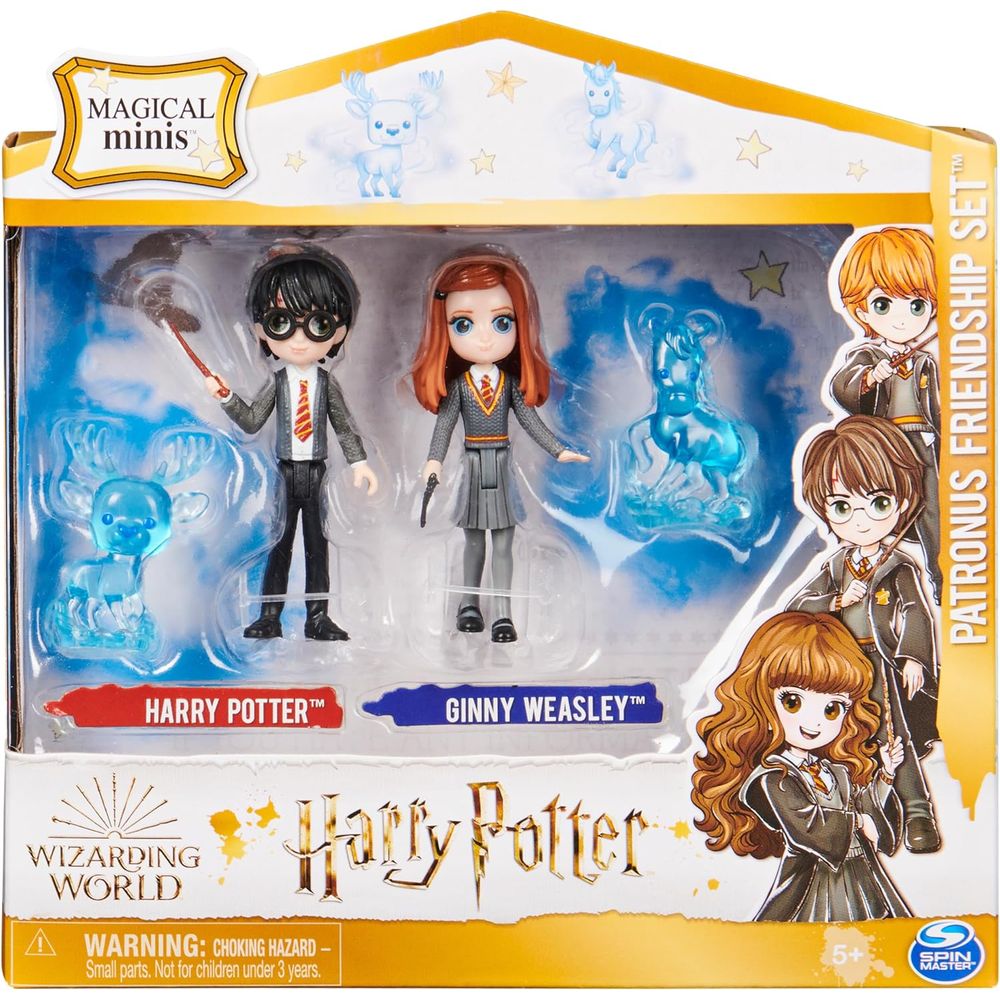 Harry Potter - Set Bonecos Amigos Mágicos com Patronos - Harry e Gina ...