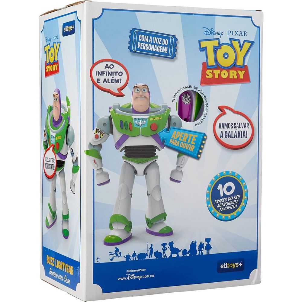 Toy Story - Boneco Buzz Lightyear com Som 51028 - Toyng - MP Brinquedos