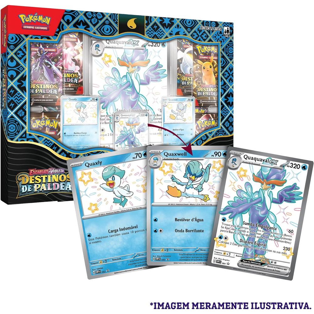 Pokemon Box - Coleção Premium Quaquaval Ex - Escarlate e Violeta 4.5 ...