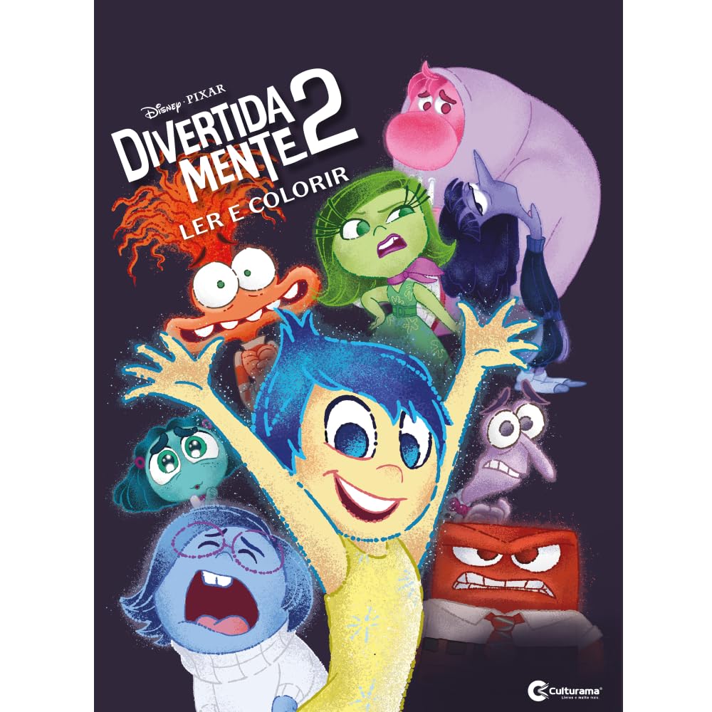 Kit Ler e Colorir - Divertida Mente 2 com 12 Unidades - Culturama - MP ...